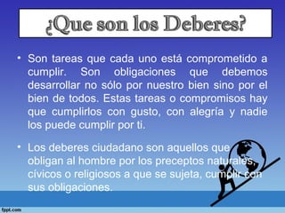 Derechos y deberes humanos | PPT