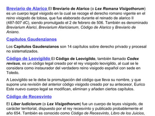 Derecho Visogodo | PPT