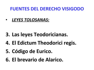 Derecho Visogodo | PPT
