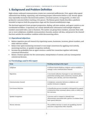ChannelRoute AI and Patent-Based Call Intelligence Systems | PDF