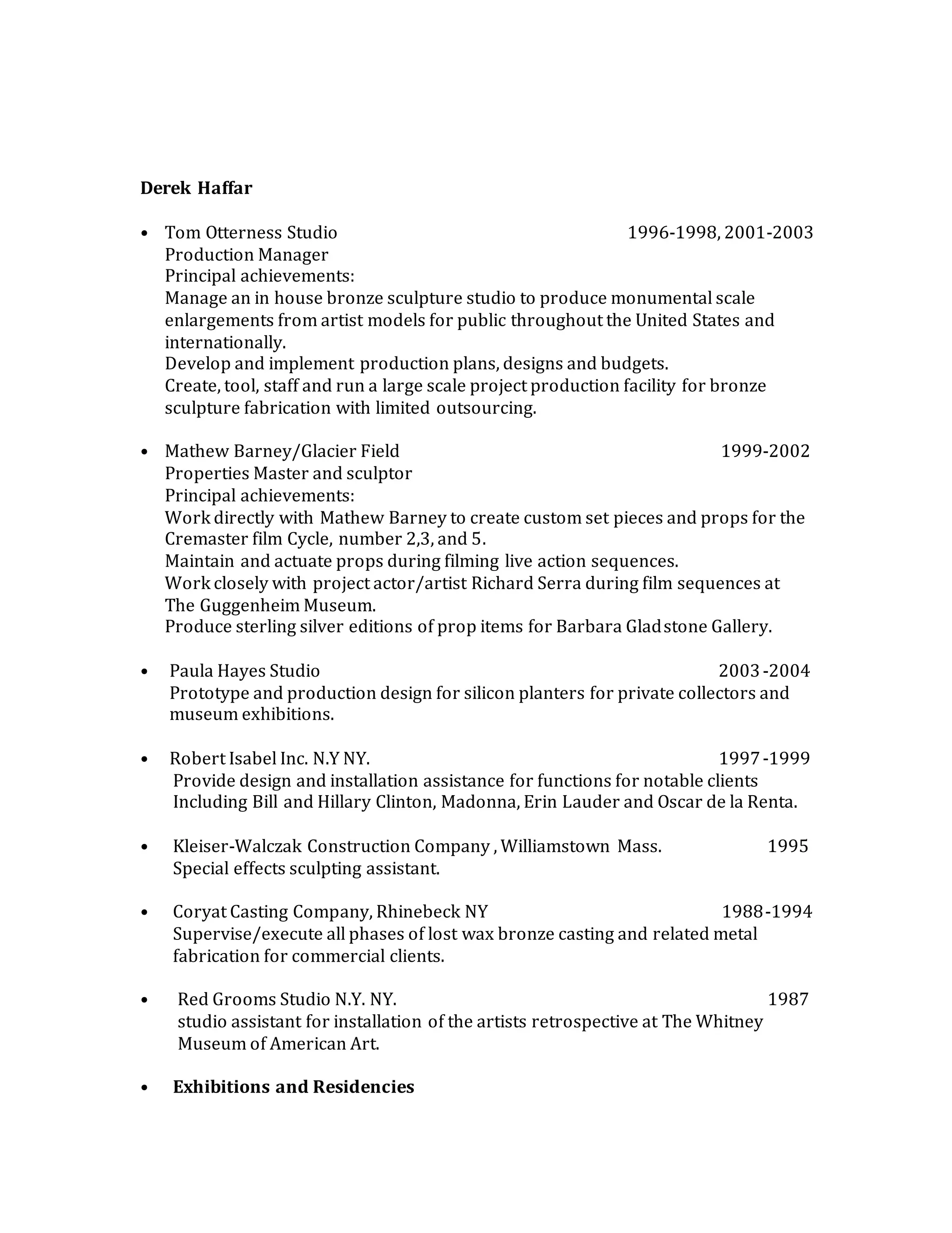 Derek haffar cv www | PDF