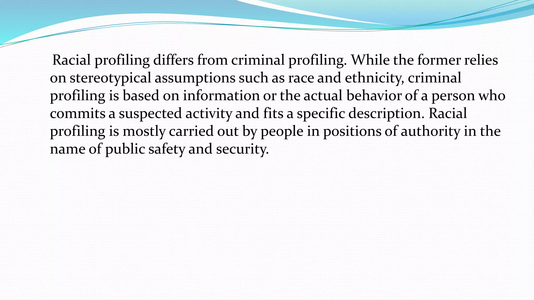 What Is Racial Profiling? | PPTX