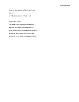 Derek walcott Map Of the New World | DOCX