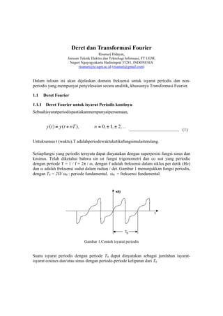 Deret fourier-dan-transformasi-fourier | PDF
