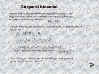 Deret binomial | PPTX