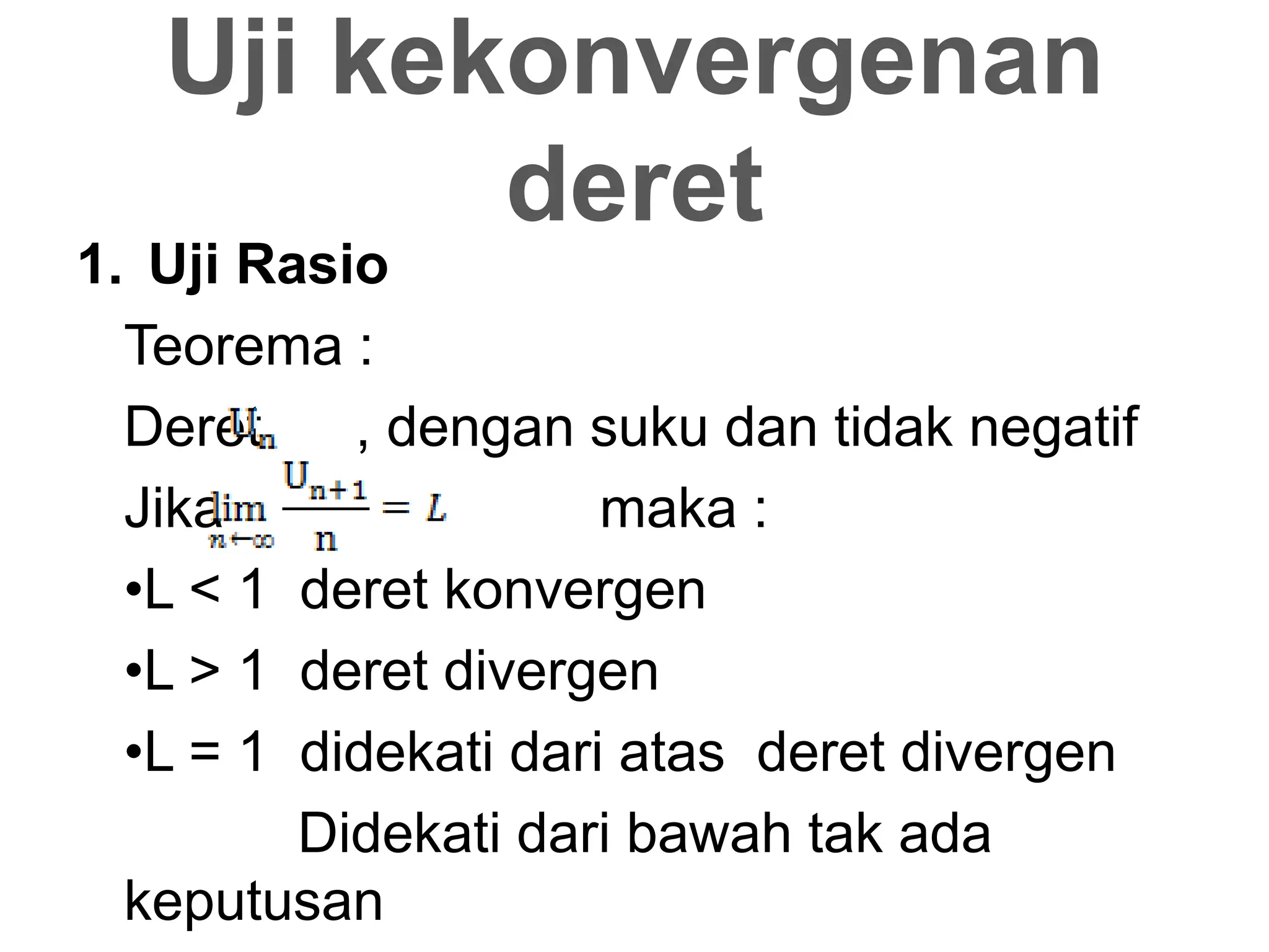 konsep Deret dan Kekonvergenan kalkulus | PPTX
