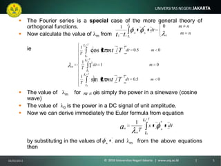 Fisika Matematika I (9 - 10) Deret fourier | PPTX