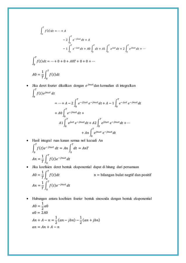 Deret fourier kelompok 3 | DOCX