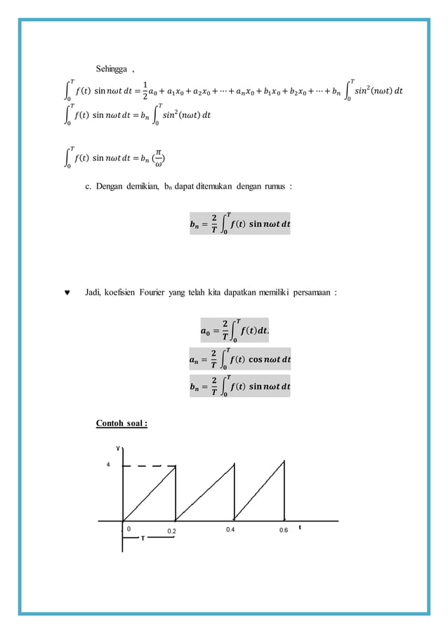 Deret fourier kelompok 3 | DOCX