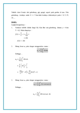 Deret fourier kelompok 3 | DOCX