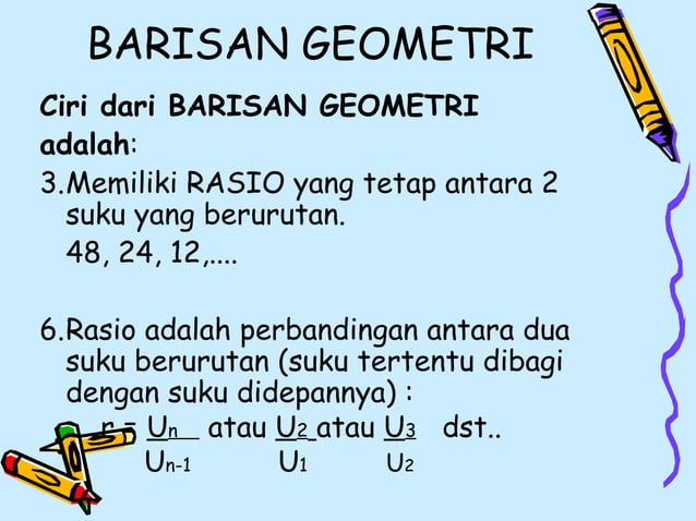 Deret geometri | PPT