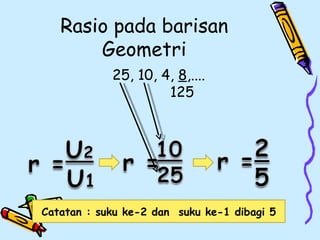 Deret geometri | PPT