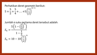 Deret Geometri Tak Hingga | PDF