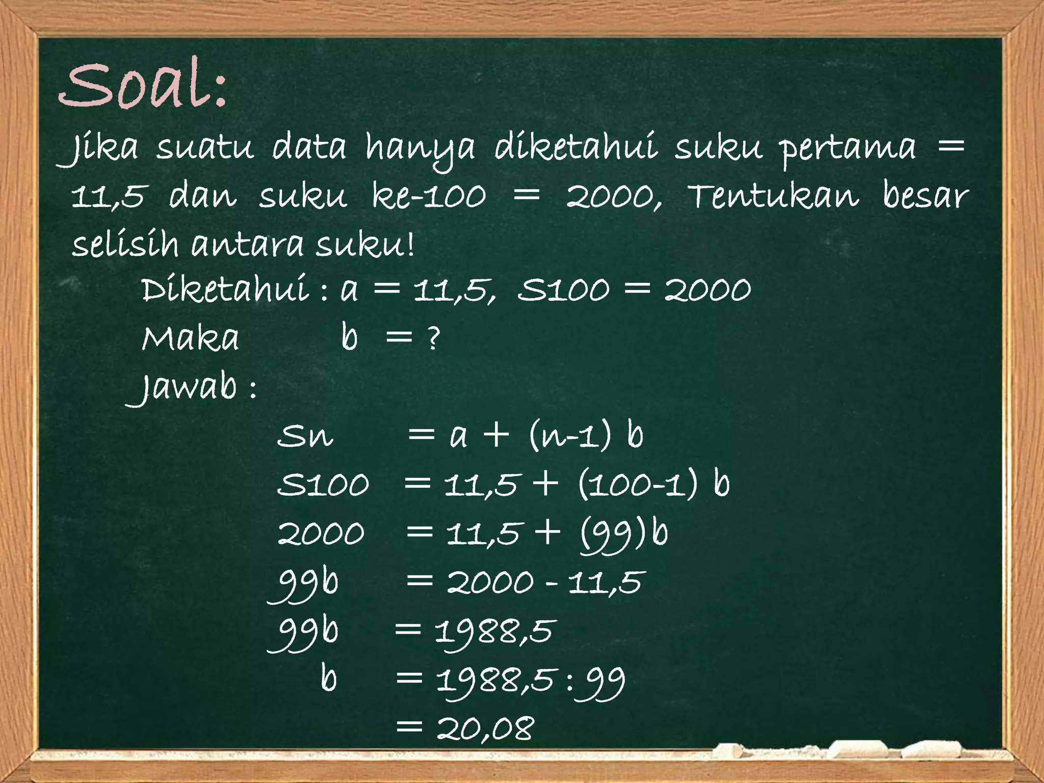 Deret hitung (aritmatika) | PDF