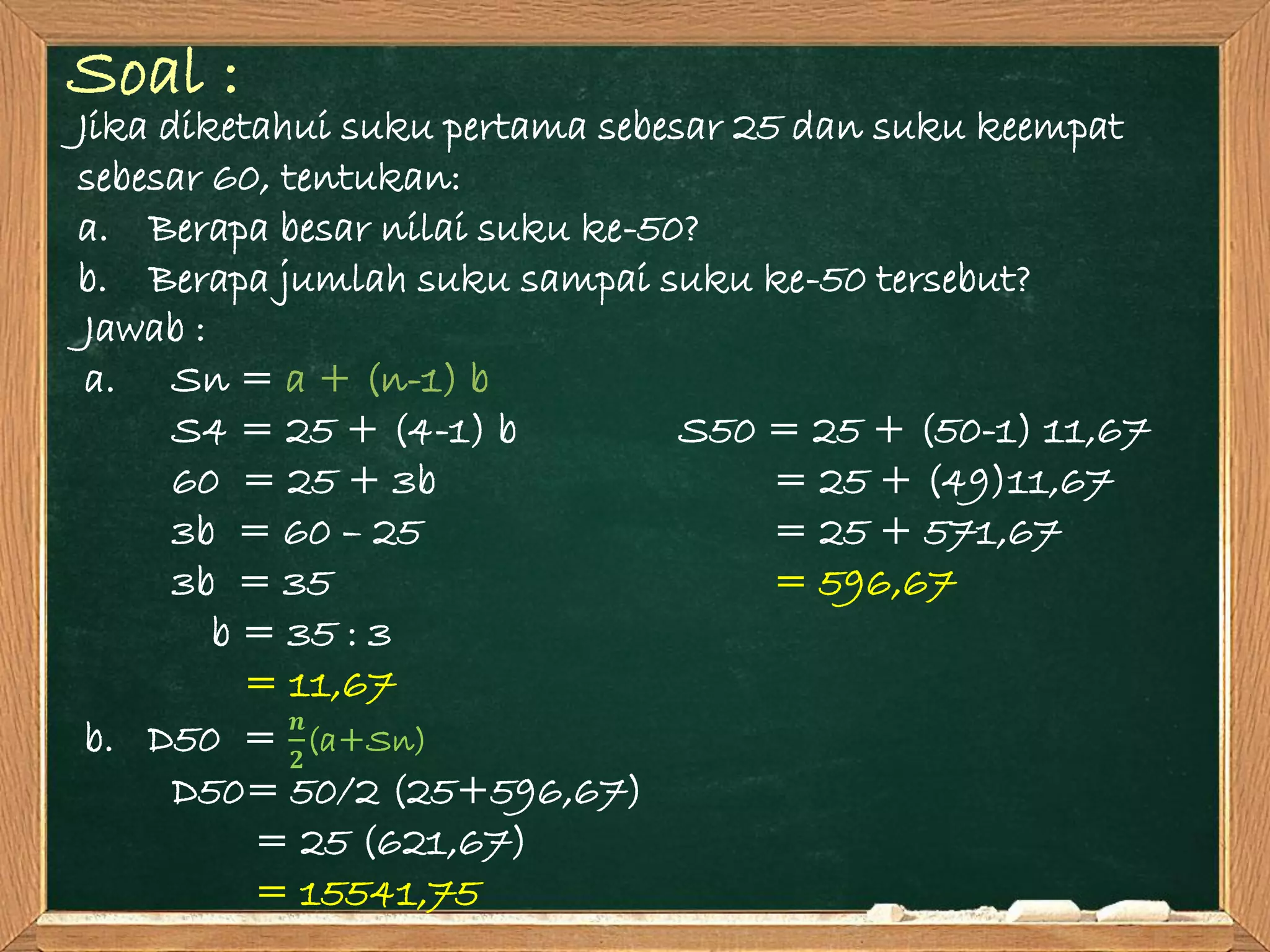 Deret hitung (aritmatika) | PDF