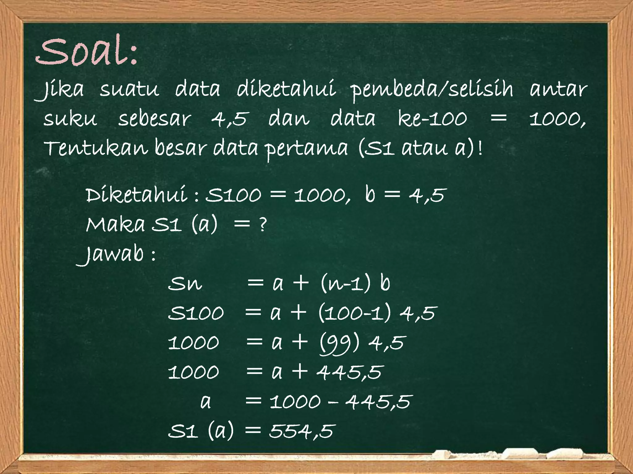 Deret hitung (aritmatika) | PDF