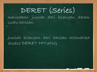 Deret hitung (aritmatika) | PDF