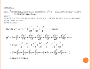 Deret taylor and mac laurin | PPT