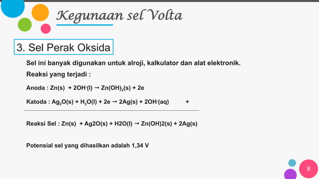 DERET VOLTA DAN KEGUNAAN SEL VOLTA kelas xii | PPTX