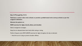 DER FRACTURE ICF and treatment protocol - physiotherapy | PPT