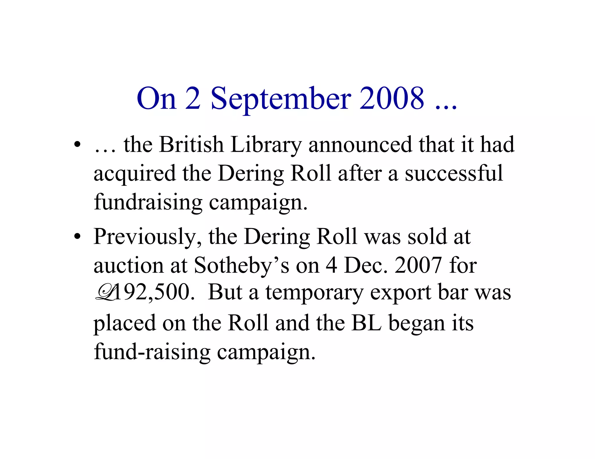 The Dering Roll | PPT