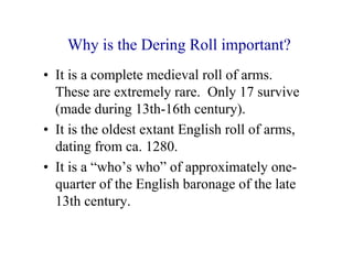 The Dering Roll | PPT