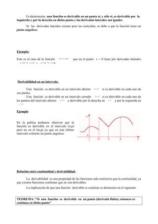 Derivabilidad | DOC