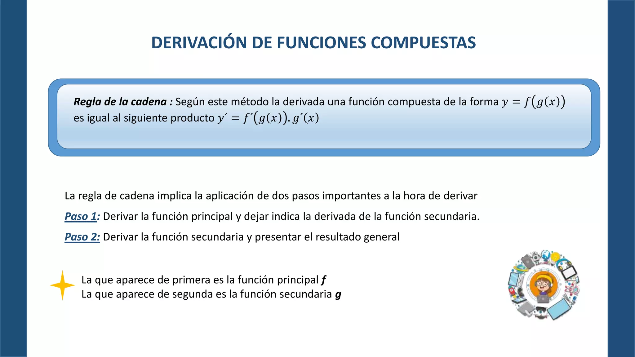 Derivación funciones compuestas | PPT