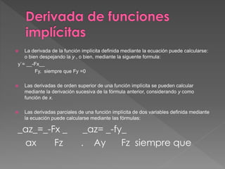 FUNCIONES IMPLICITAS | PPTX