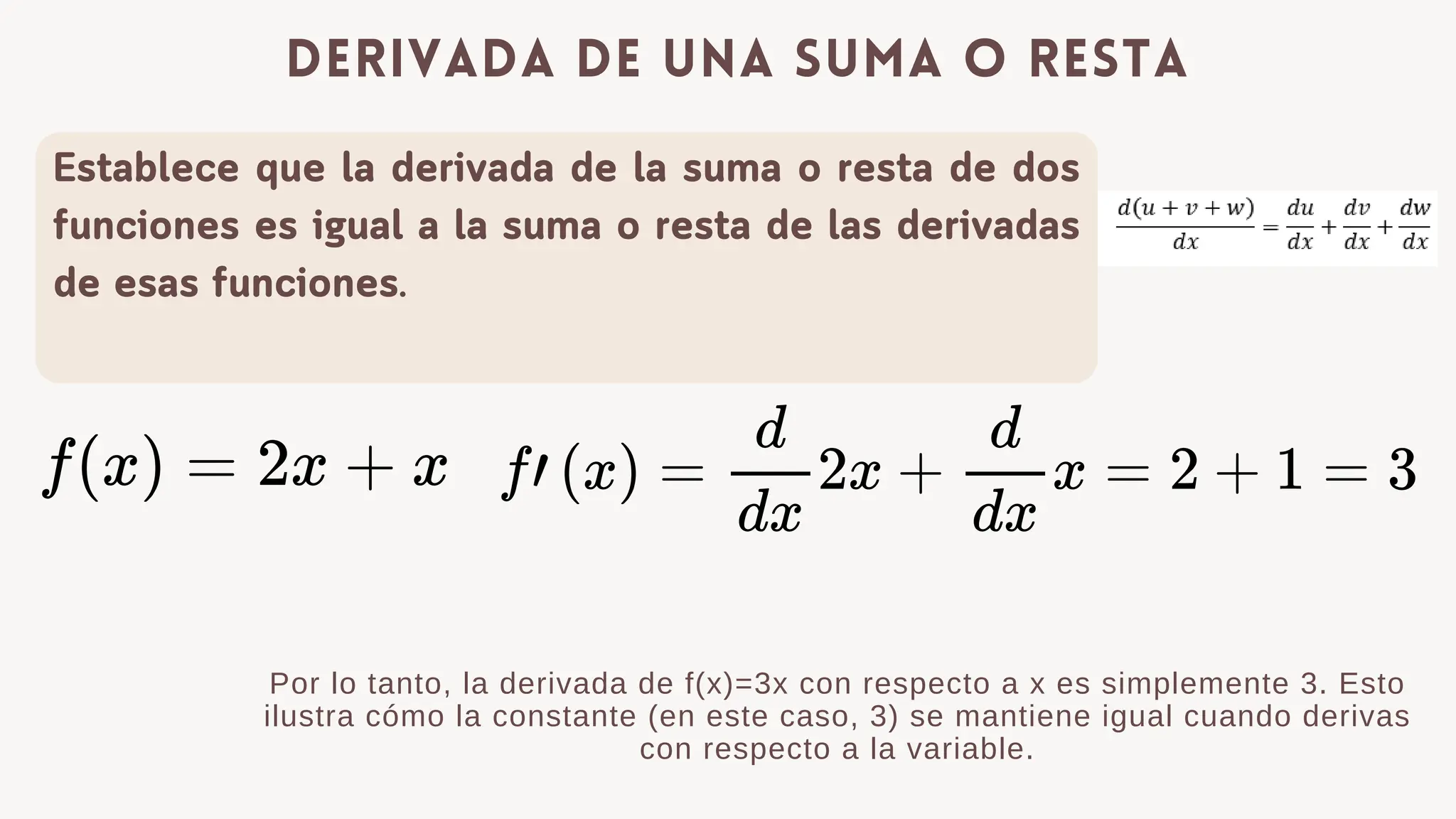 Reglas de la Derivada en Cálculo y ejemplos | PDF