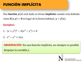 Derivada de una función aplicables al campo de ingeniería industrial | PPTX