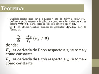 Derivada implicita | PPTX