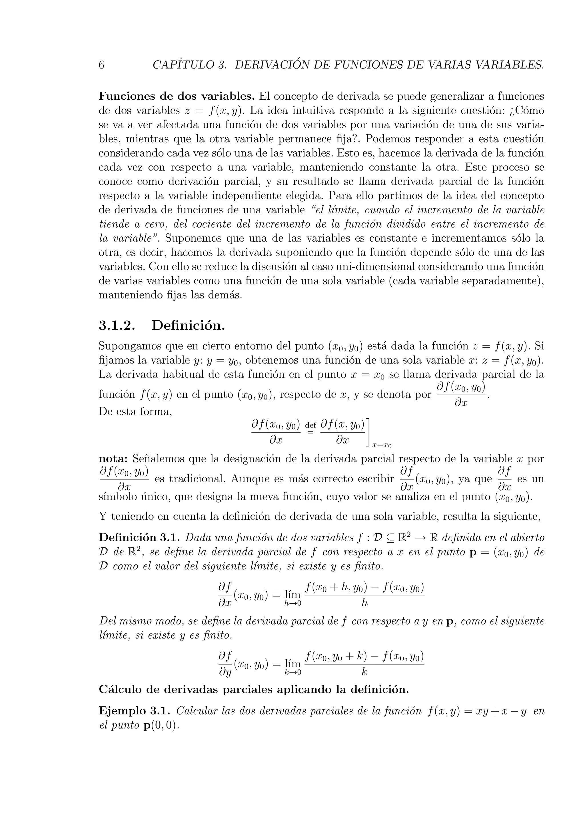 Derivada parcial | PDF