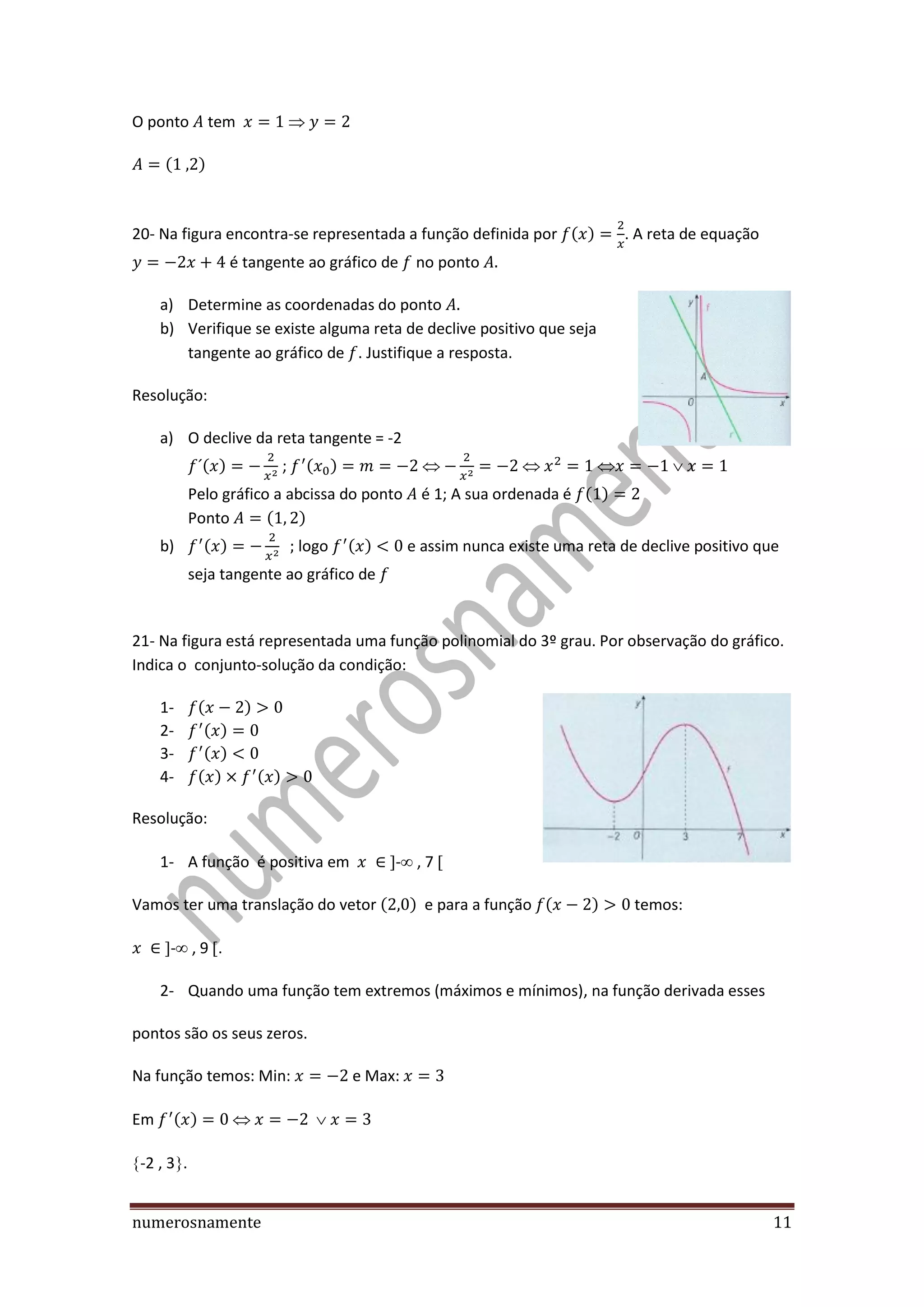 Derivadas - Exercícios resolvidos | PDF | Geography | Science