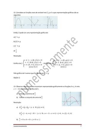 Derivadas - Exercícios resolvidos | PDF