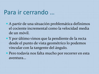 Cociente incremental | PPT