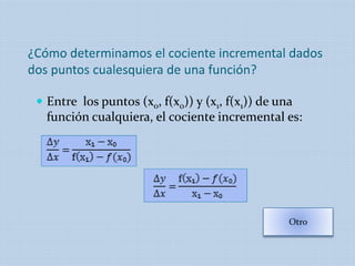 Cociente incremental | PPT