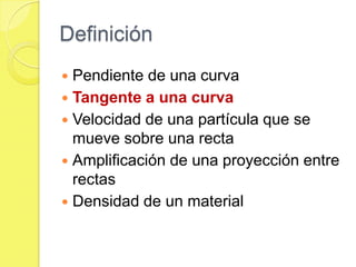 Derivadas (introducción) | PPTX