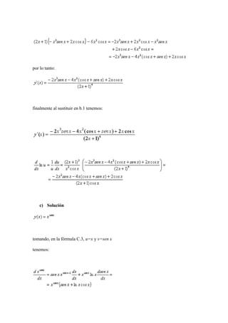 Derivadas logaritmicas | DOCX