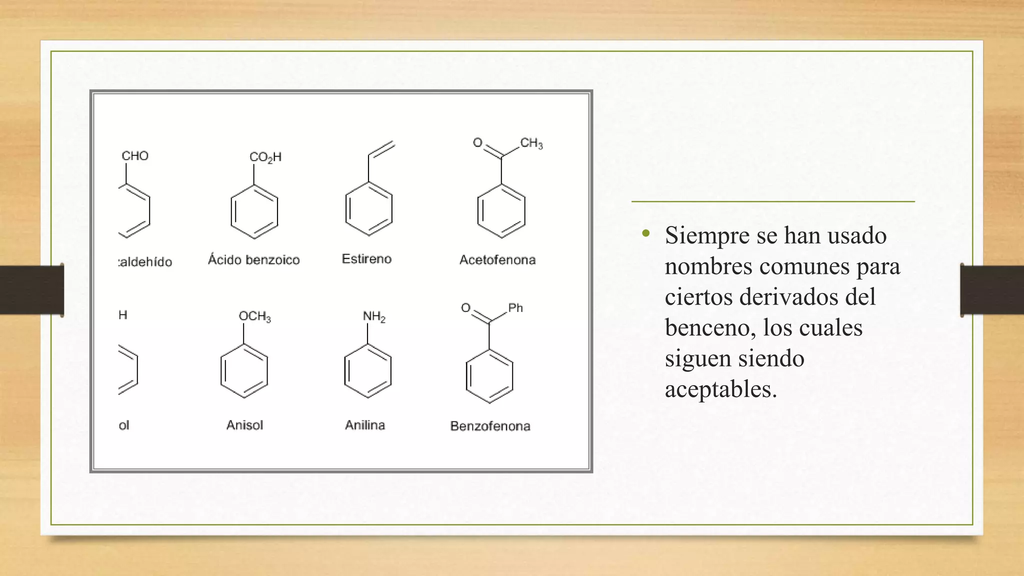 Hidrocarburos Aromáticos Y Derivados Del Benceno Pptx