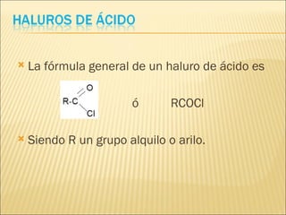 Derivados funcionales de los ácidos carboxílicos | PPT