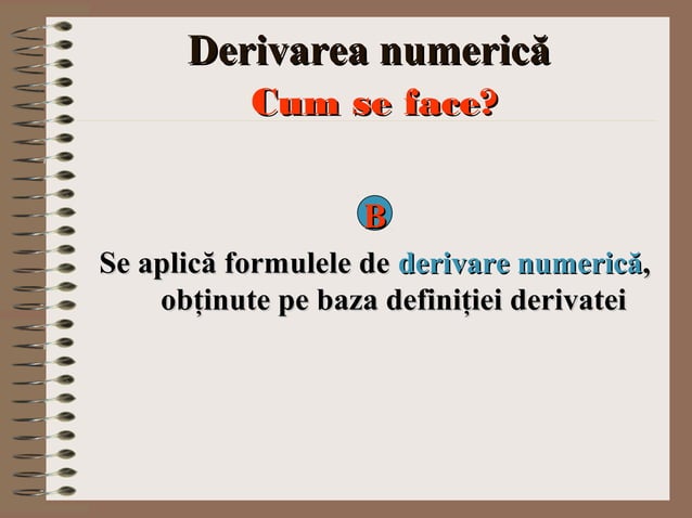 Derivare numerica | PPT