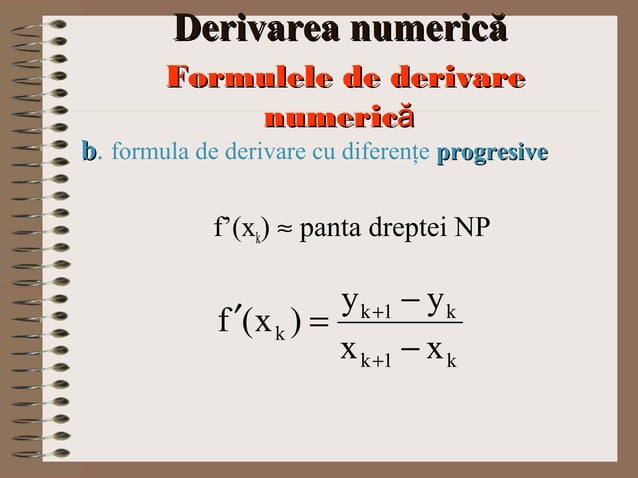 Derivare numerica | PPT