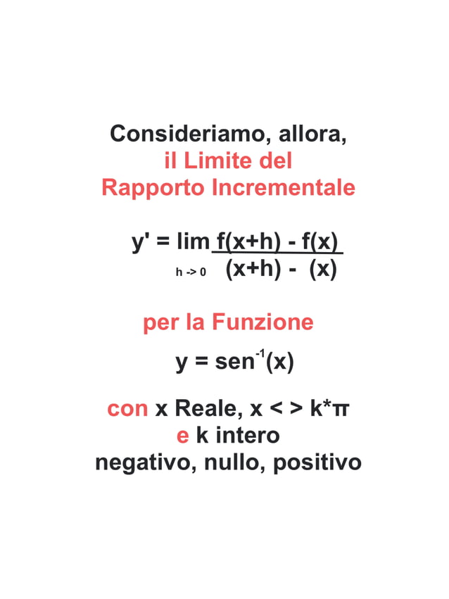 DERIVATA della FUNZIONE COSECANTE - INSIEME di DERIVABILITA' - LIMITE ...