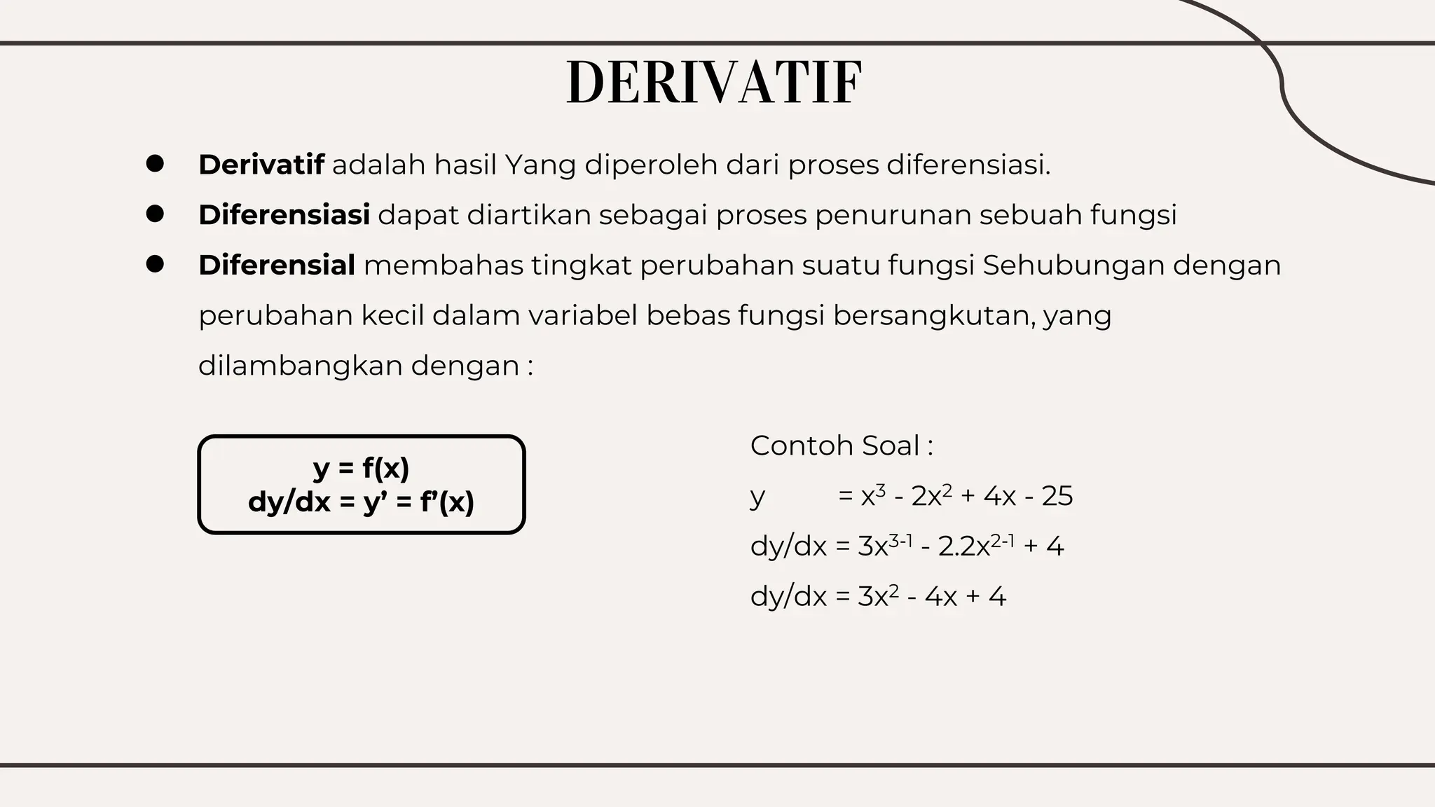 powerpoint derivatif atau turunan fungsi.pptx