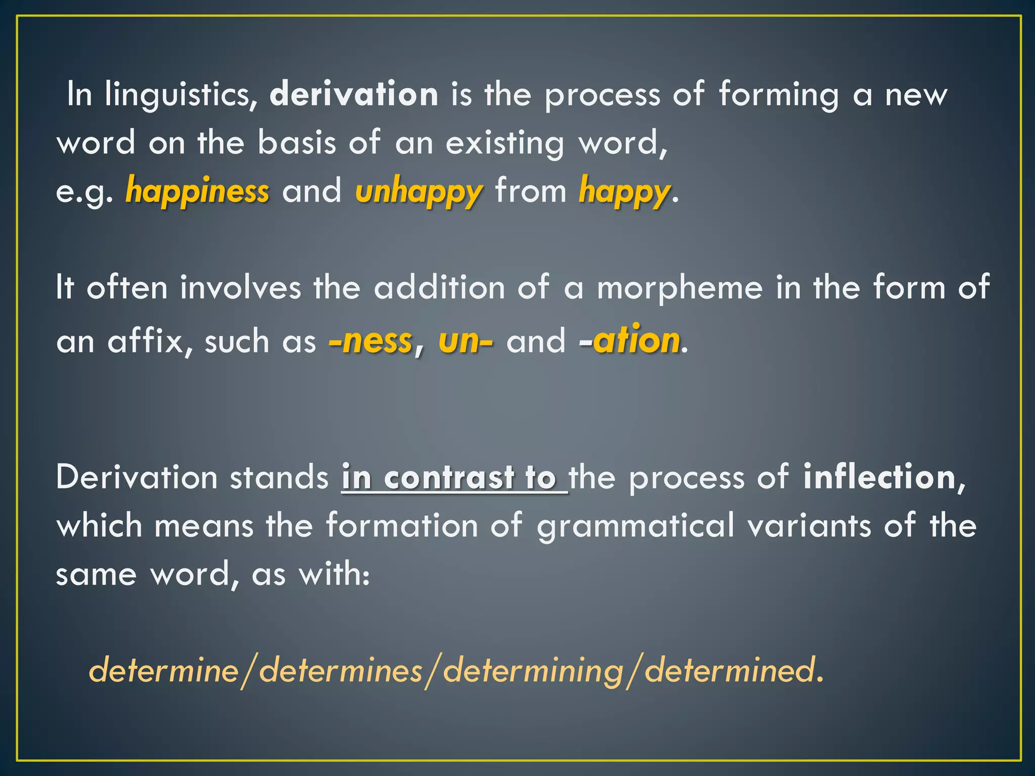 Derivation | PPTX