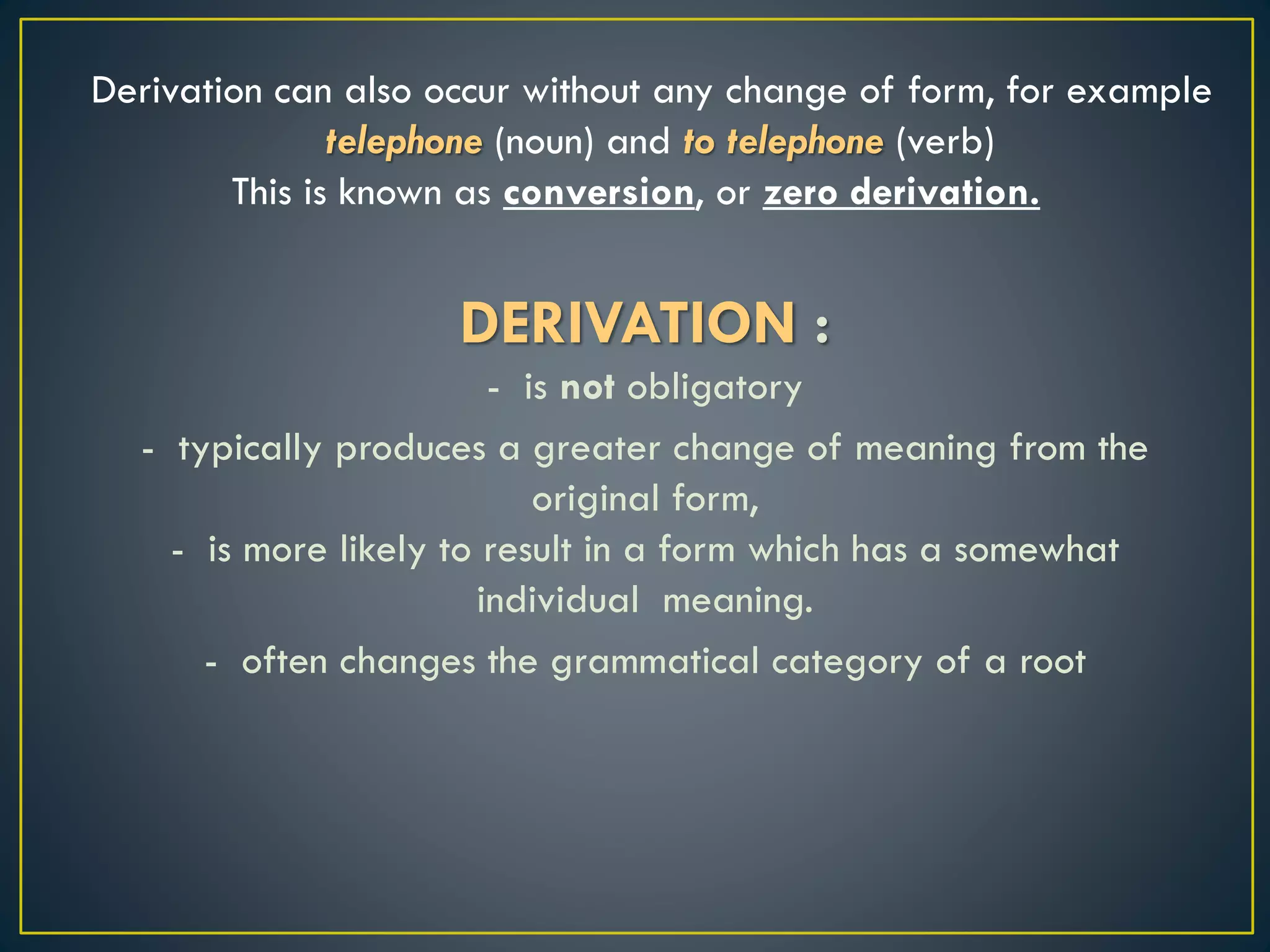 Derivation | PPTX