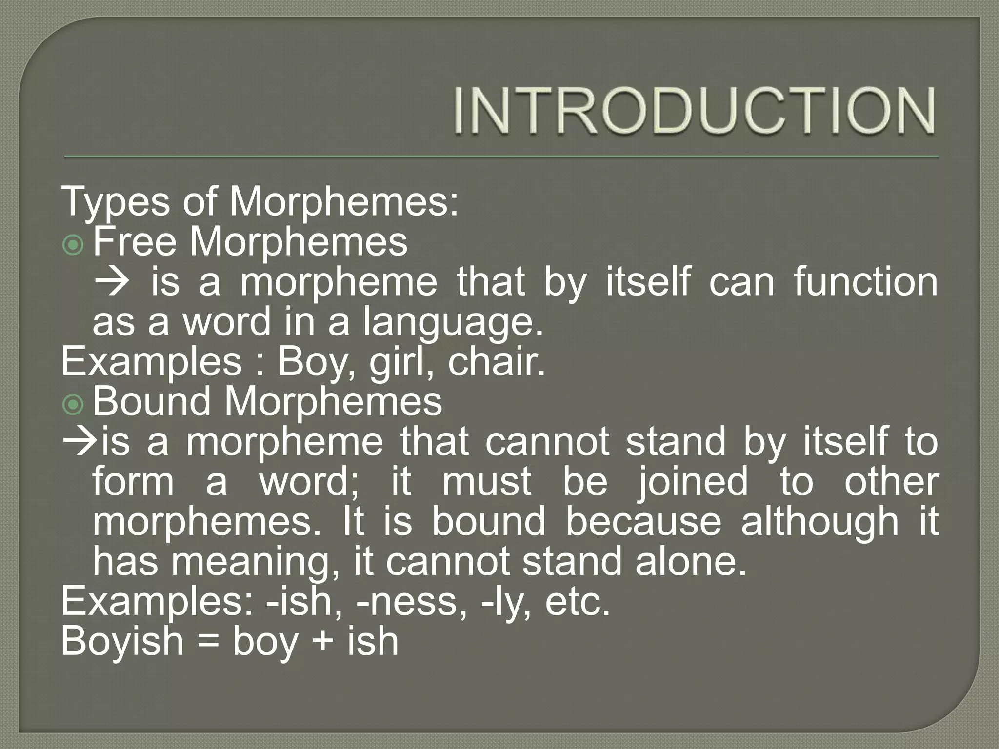 Derivational and inflectional morpheme in korean language | PPTX