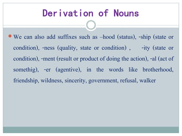 Derivational and inflectional morphemes | PPTX