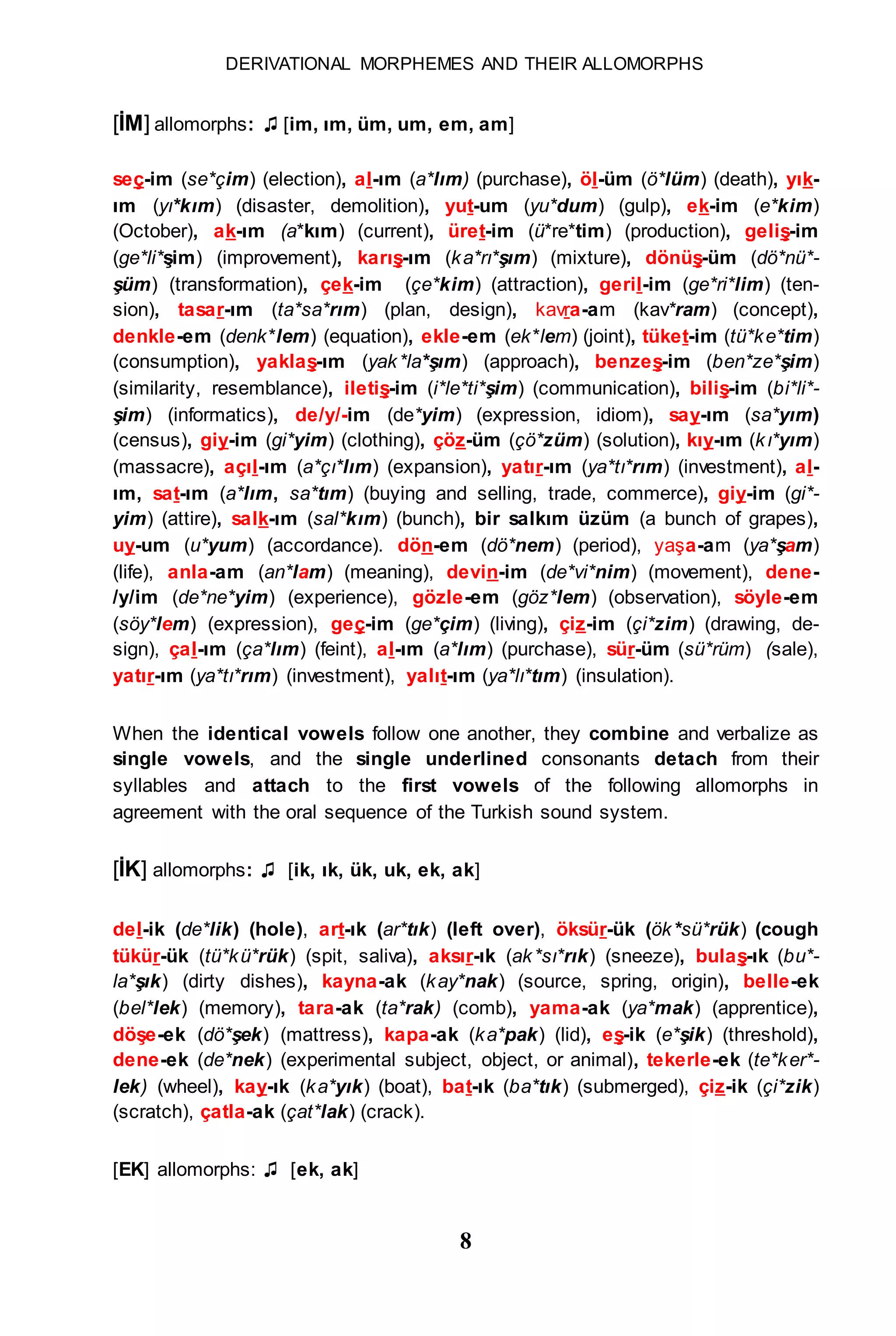 Derivational morpemes and their allomorphs | DOCX